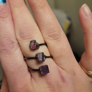 Crystal Ring Electroformed Ring Rose Gold Ring Copper | Etsy