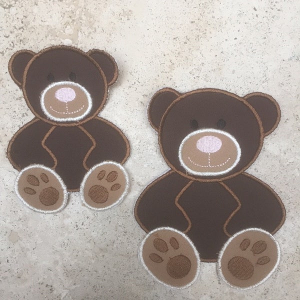 Teddy Bear Applique Embroidery Machine Design - Etsy
