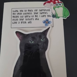 Dissociating Sticker, Zoning Out Black Cat Meme, Dissociative Sticker ...