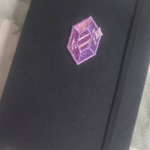 Gem Glitter Embroidered Patches | Glittery Video Game Crystal Patches ...