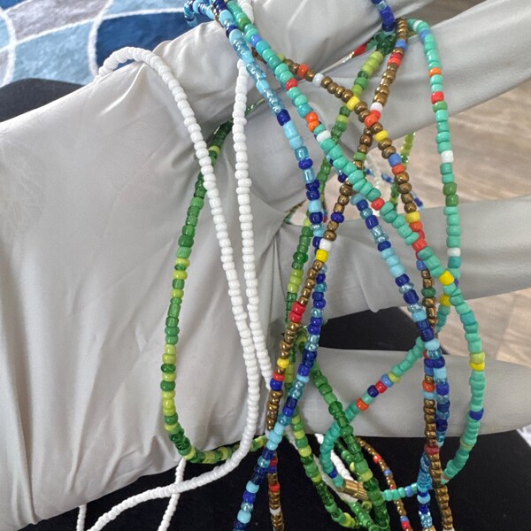 Earth Tone Waist Beads, Waist Beads With Clasp, Waist Beads, Waist ...