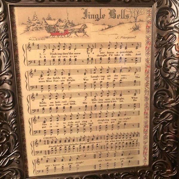 Printable Vintage Christmas Carols Color Illustrations Best Sellers Top ...