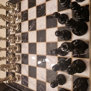 Chess Board With Figures Custom Chess Set for Husband Valentines Gift ...