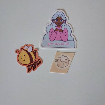 Emerald Trio Waterproof Matte Vinyl Sticker Set - Etsy