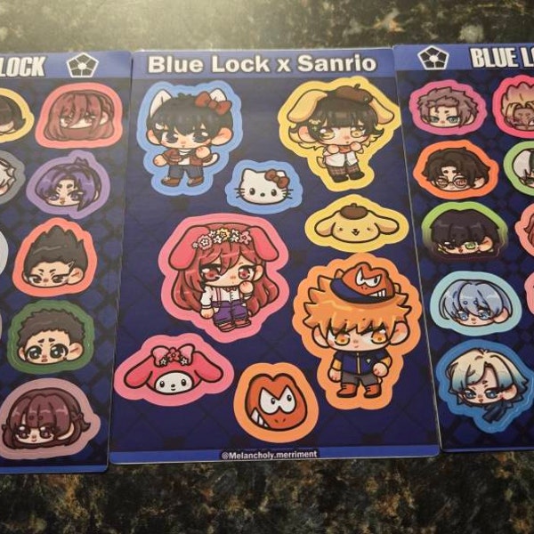 Blue Lock Sticker Sheet - Etsy