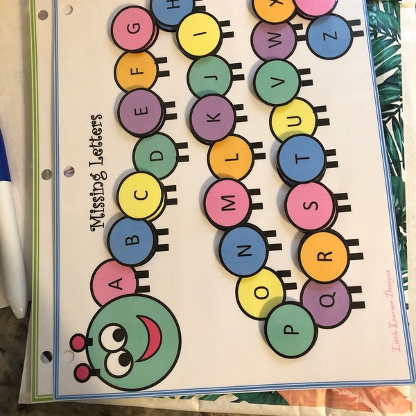 Alphabet Matching Game, Letter Recognition, Homeschool Alphabet Game ...