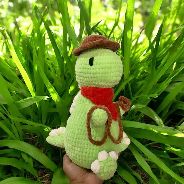 Cowboy Rex Pattern PDF Digital Download Amigurumi Stuffed Animal ...