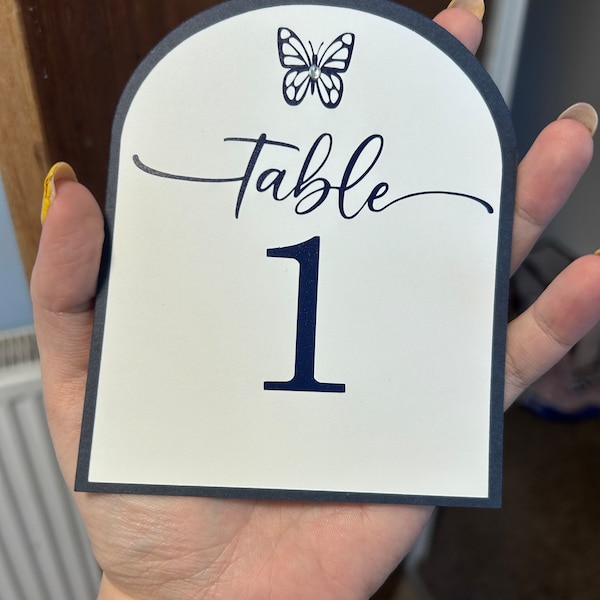 Wedding Table Numbers SVG DIY Table Decor Stationary Cards | Paper ...