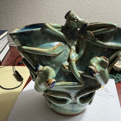 Three Frog Vase - Etsy