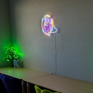 Devil and Angel Neon Sign Custom LED Neon Angel and Demon - Etsy