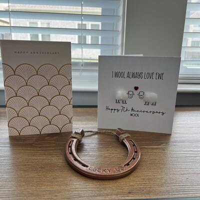 22nd Wedding Anniversary Card Copper Theme - Etsy