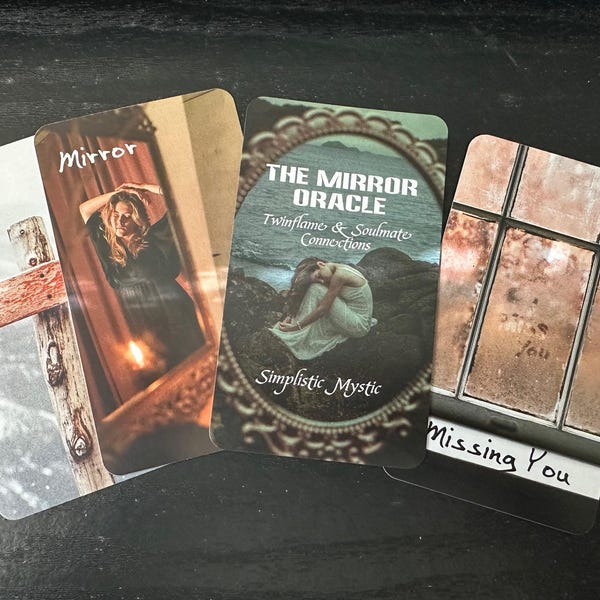 Twinflame Oracle Deck | the Mirror Oracle by Simplistic Mystic (80 Card ...