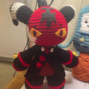 Blitzo, Helluva Boss Crochet Pattern intermediate/ Advanced Amigurimi ...