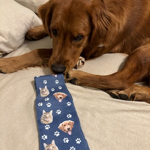 Custom Pet Socks, Put Your Cute Dog on Socks, Dog Lovers Gift, Funny ...