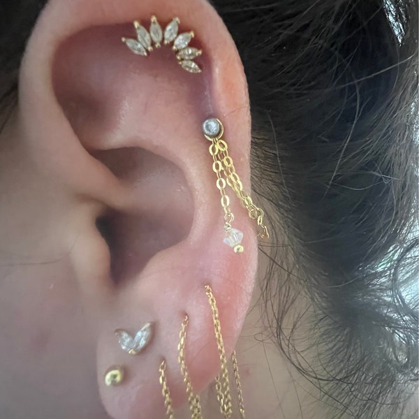 Hidden Helix Chain, Helix Chain, Double Helix Chain, Helix Earring ...