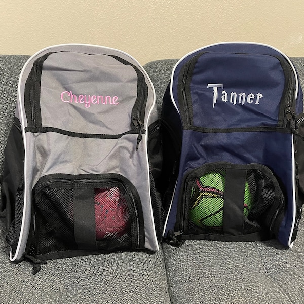 Personalized Soccer Backpack, Equipment Bag, Soccer Ball Bag, Sports ...