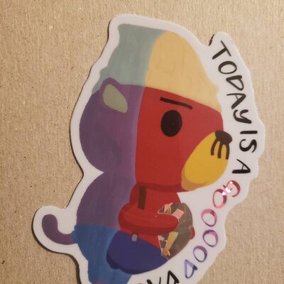 Holographic Pascal Good Day ACNH Sticker - Etsy