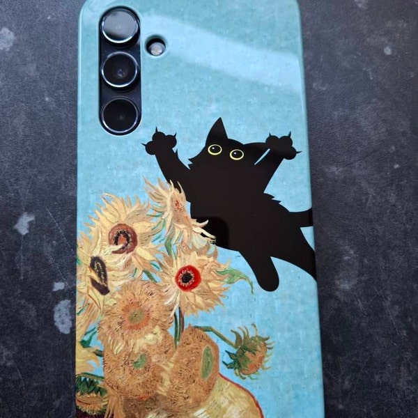 Cute Pet Cat Phone Case Kitten Cover for iPhone 16 Pro Max, 15 Plus, 14 ...