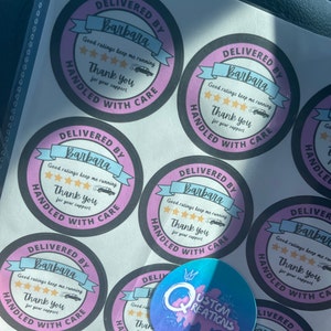 Custom Delivery Stickers for Gig Workers of Doordash Uber | Etsy