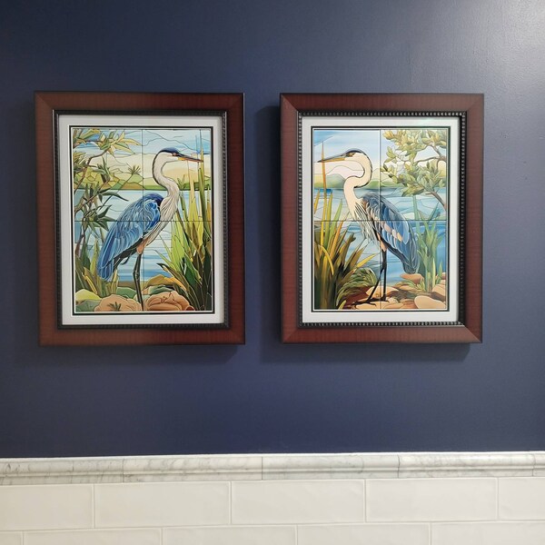 White Dove Ceramic Tile, Bird Accent Tile - Etsy