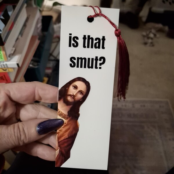 Peeking Jesus - is That Smut? - Bookmark - Etsy Canada