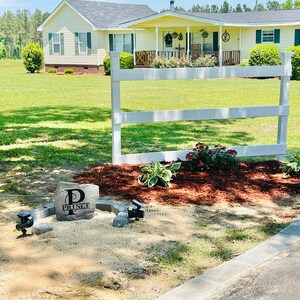 Monogram Name Stone Engraved Stone Personalized Stone Family Name Rock ...