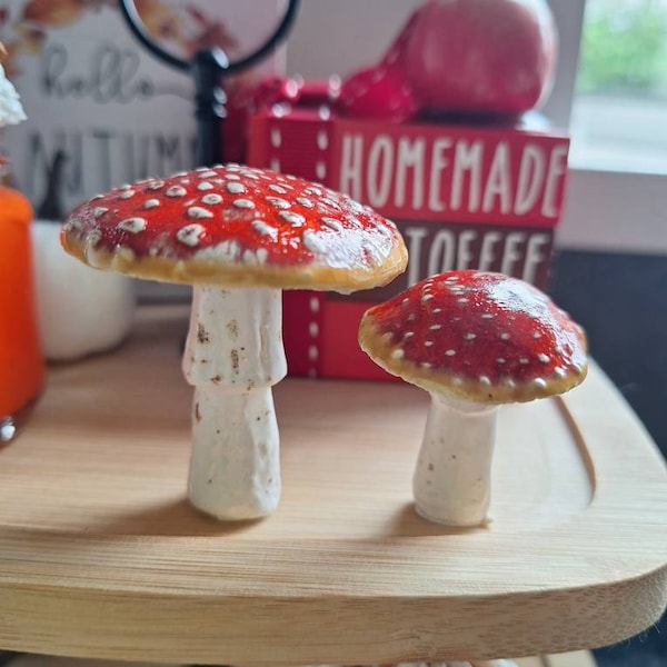 Toadstool Decoration, Ceramic Toadstool, Autumn, Mushroom Decoration - Etsy