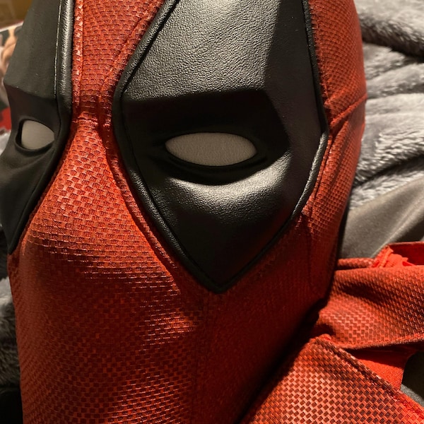 X-force Grey Deadpool Costume Cosplay Mask With Magnetic Eyes - Etsy