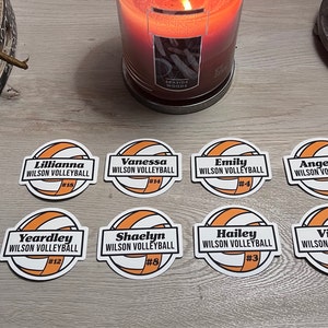 Custom Volleyball Stickers Custom Sport Sticker Volleyball Stickers ...