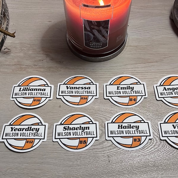 Custom Volleyball Stickers | Custom Sport Sticker | Volleyball Stickers ...