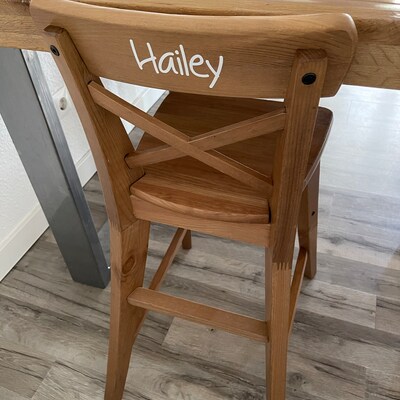 High Chair Stickers Name Stickers Individually - Etsy