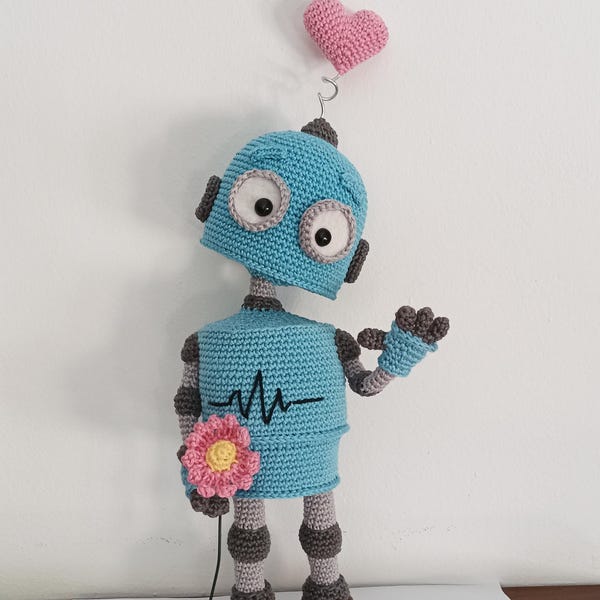 Crochet Pattern for Robot Mike the Toy, PDF English, Amigurumi - Etsy