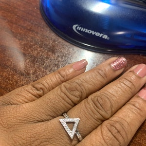 Sigma Lambda Gamma Ring Horizontal Design Sterling Silver | Etsy