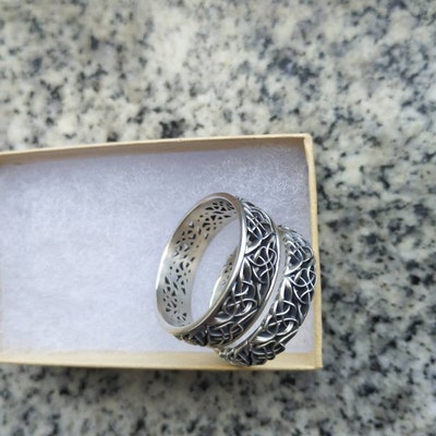 Celtic Dara Eternity Band in Gold, Celtic Wedding Ring, 10K 14K 18K ...
