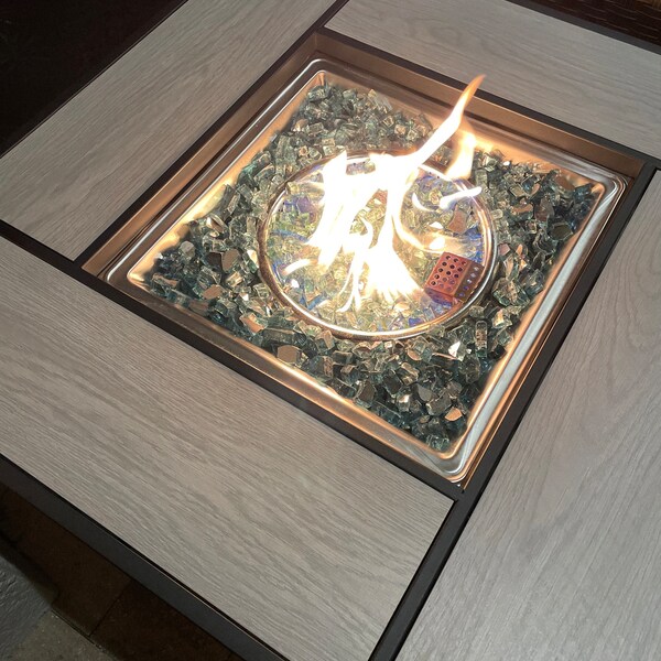 Fire Glass Rocks: Clear, Crushed Gravel Shapes, 10 Lb. Jar, for Gas ...