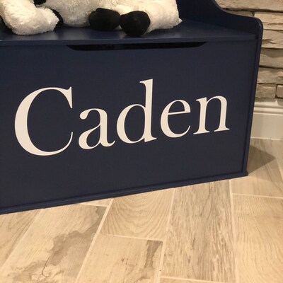 Personalized Decal for Toy Box, Custom Name Decal for Toy Box ...