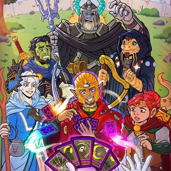 Personalized Dnd Character With Mounts/familiars Commission Custom DND ...