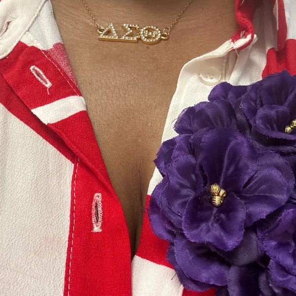 Delta Sigma Theta Thirteen Sorority Necklace Delta Sigma Theta Delta ...