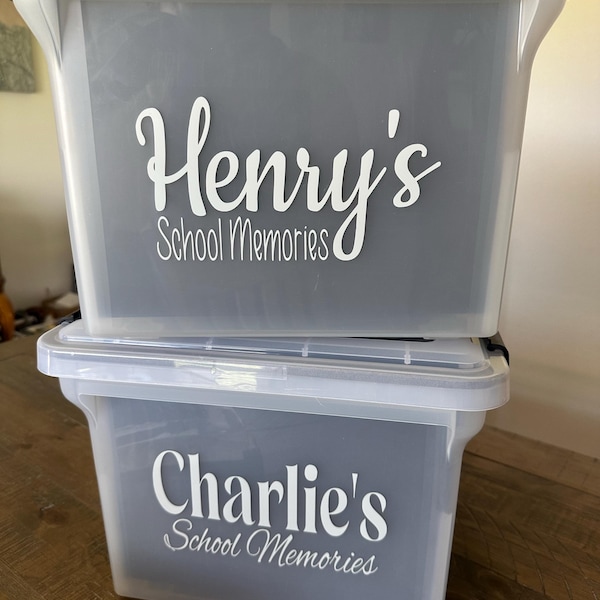 Kids Memory Box, Milestone Box, Kids File Box, School Memory Box, Kids ...