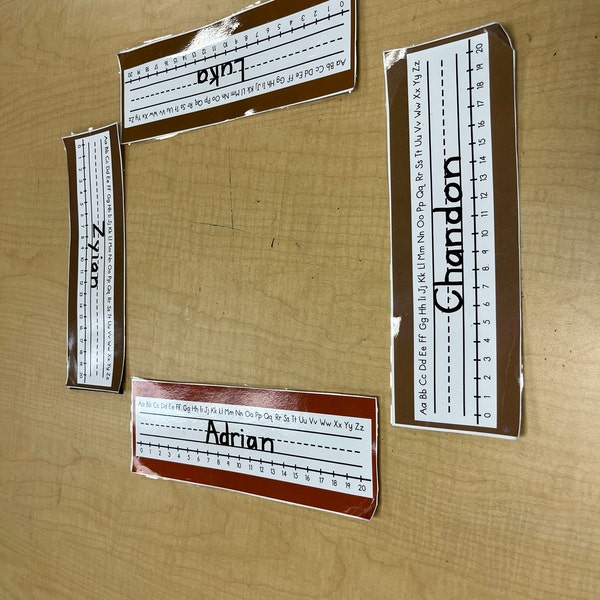 Simple Boho Editable Desk Plates - Etsy