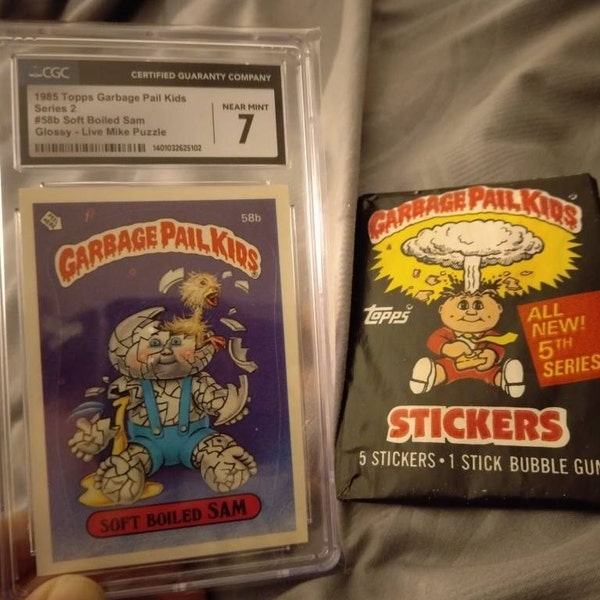 1985 Garbage Pail Kids Series 2 Clogged Duane CGC 9.0 Mint Glossy Live ...