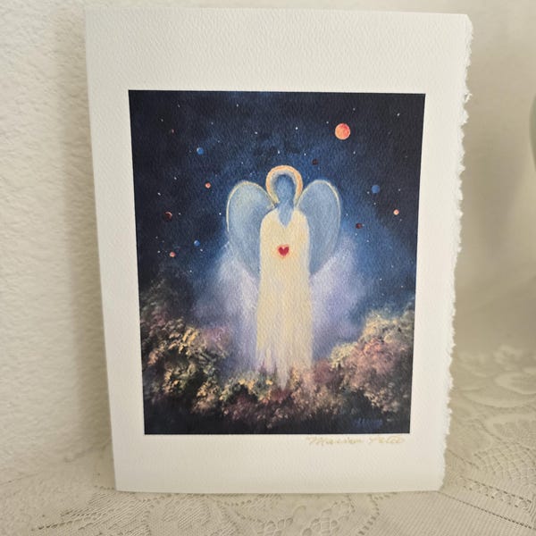 Holy Spirit Art Print, Angel Art, Spiritual Gift, Christian Art, Home ...