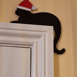 Halloween Cat Witches Hat Door Topper Silhouette Picture Frame - Etsy