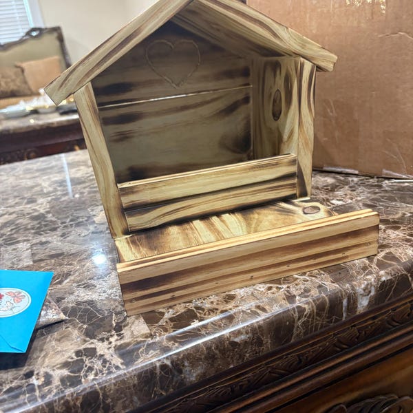 Large Handmade Dove House With Feeding Platform and Torched Finish ...