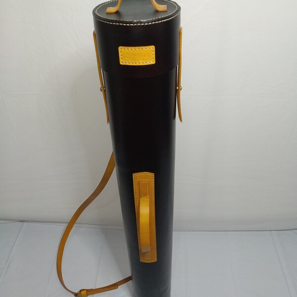 Leather Blueprint Tube PDF Pattern, Leather Map Case for Documents and ...