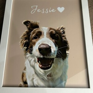 Custom Pet Portraits Using Pet Photo Personalized Digital Dog Portraits ...