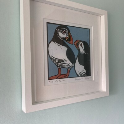 Seals Card,blank,linocut,greetings,art Card,card,seal With Pup,wildlife ...