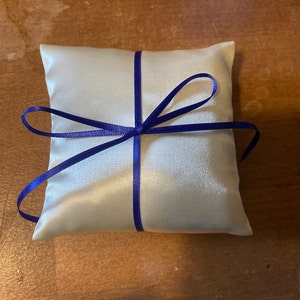 Small Ring Pillow, Ivory Satin Engagement Ring Pillow, Mini Ring Bearer ...