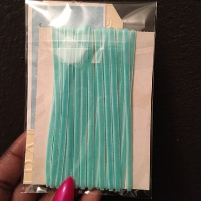 Robin Egg Blue Velvet 1/8 BY THE YARD, Narrow Velvet Ribbon - Etsy