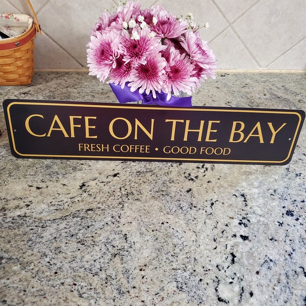 Cafe Sign, Personalized Fresh Coffee Good Food Sign, Custom Barista ...